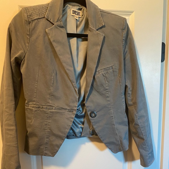Diesel | Jackets & Coats | Diesel Grey Jacket Like New Womens Short ...